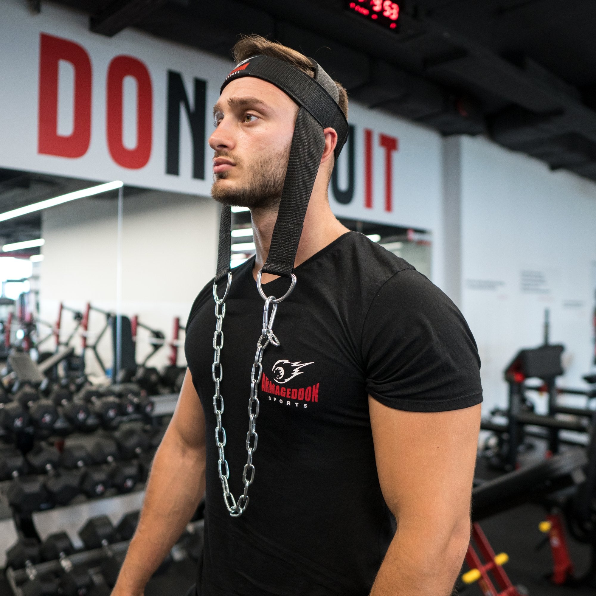 Neck Trainer Workout Harness Strap Weights Training | Armageddon Sports