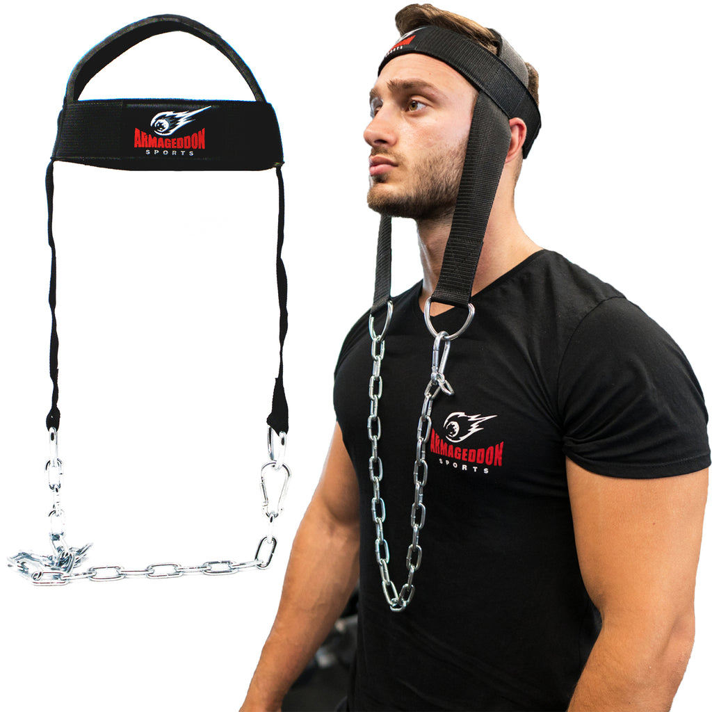 Neck Trainer Workout Harness Strap Weights Training | Armageddon Sports